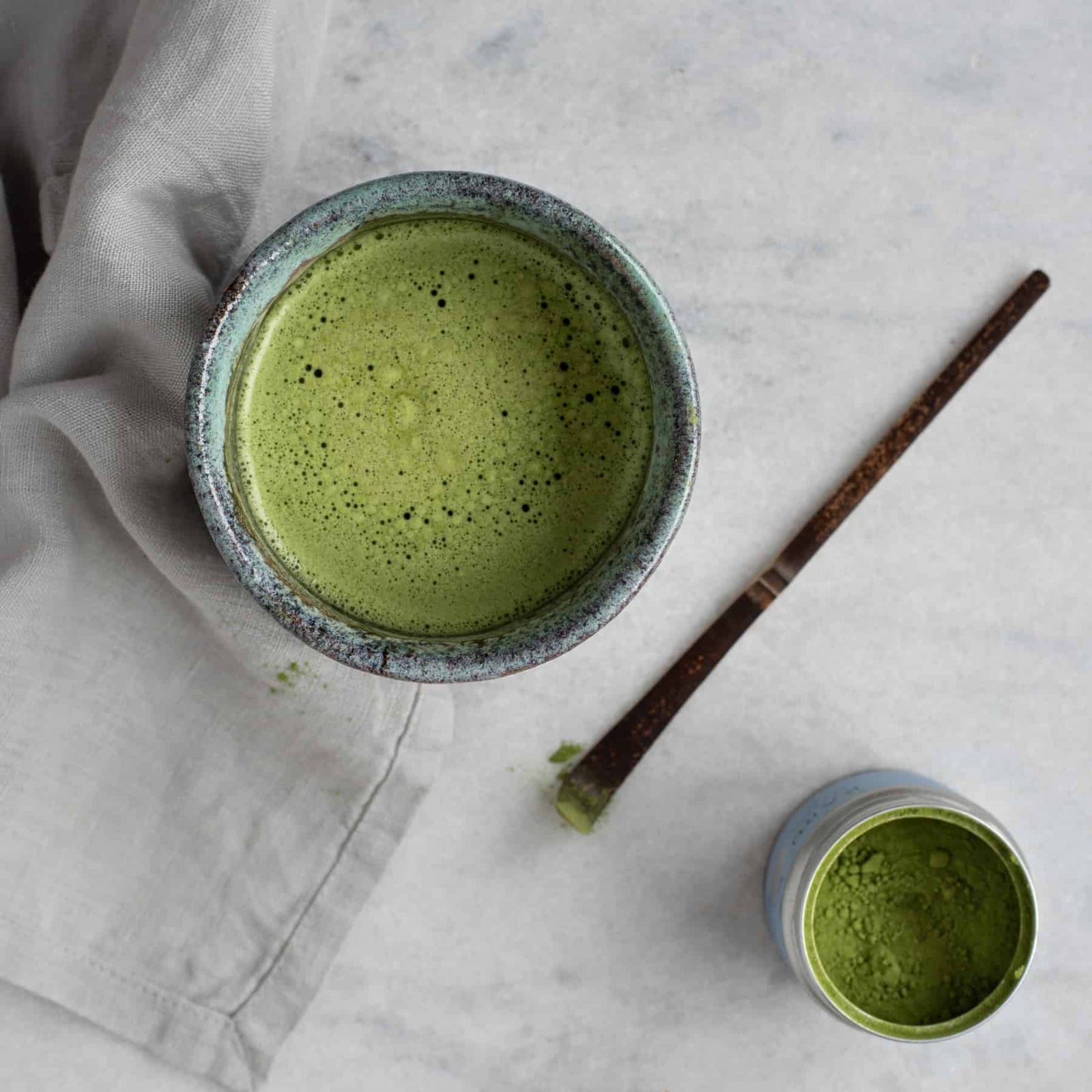 Matcha spoon - Dark bamboo